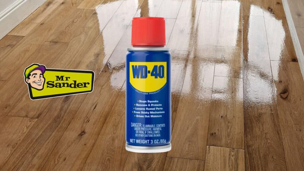 Does WD-40 Remove Paint From Hardwood Floors? | Mr Sander®