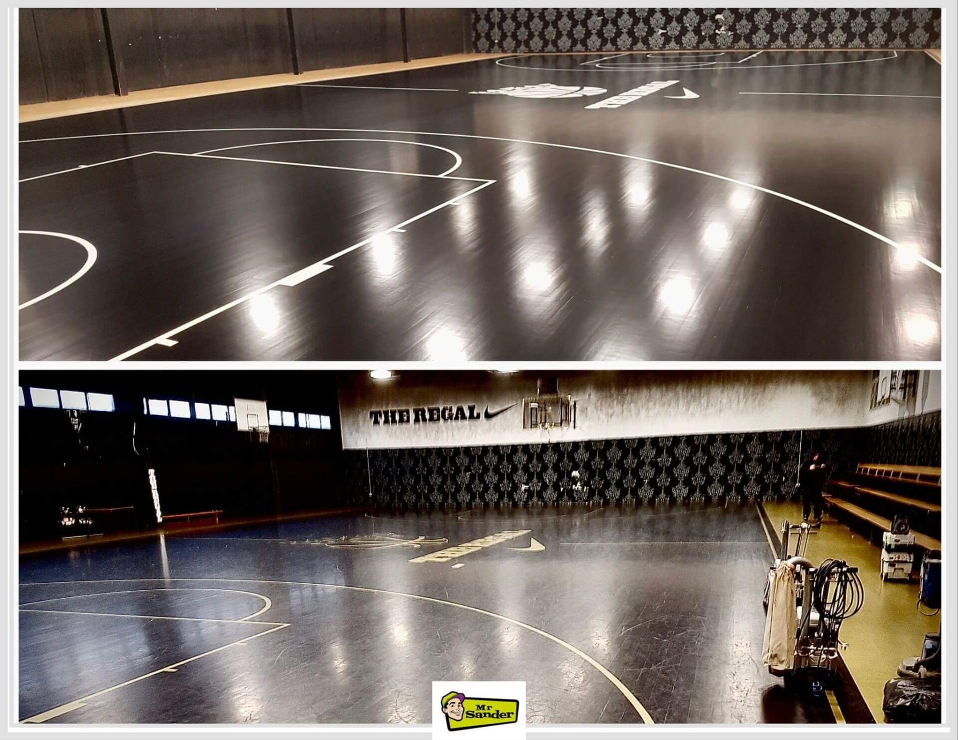 Gym and Sports Hall Floor Sanding - Over 25 Years Experience - Mr Sander